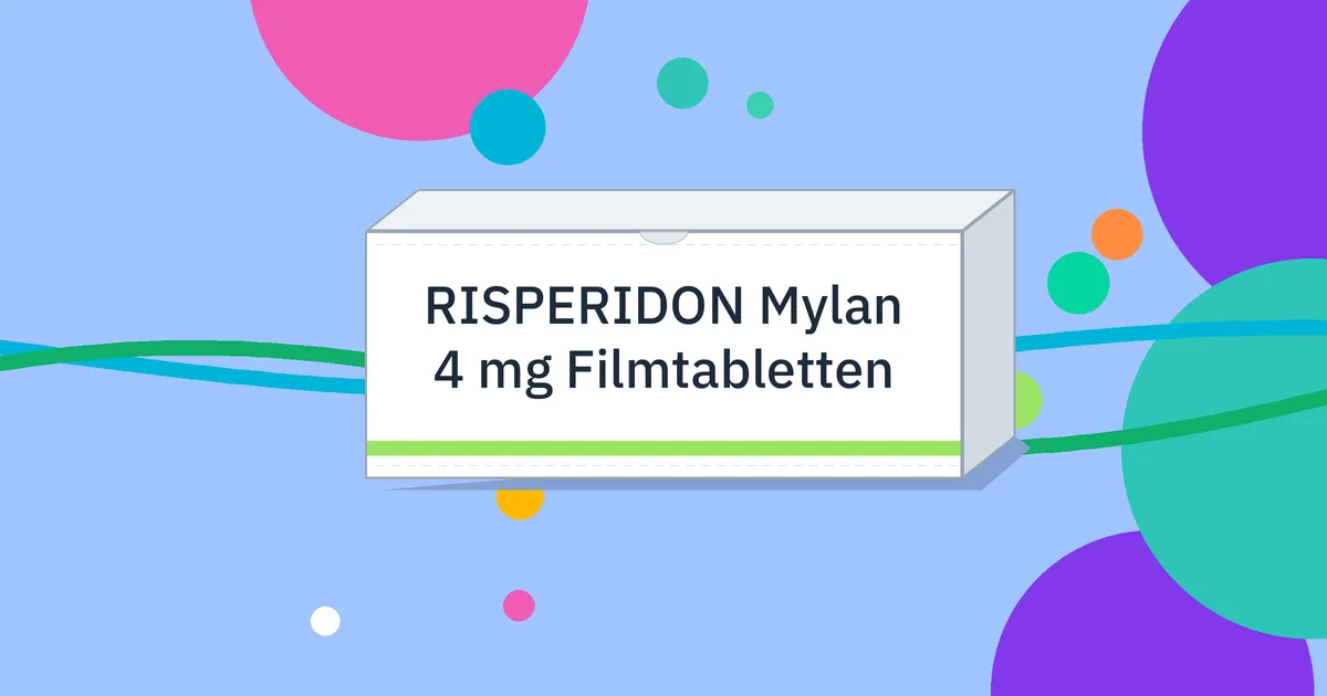 Symbolbild: Packung mit der Aufschrift RISPERIDON Mylan 4 mg Filmtabletten (PZN 07621969) – Verfügbarkeit und Bezug in Apotheken in Frankfurt am Main
