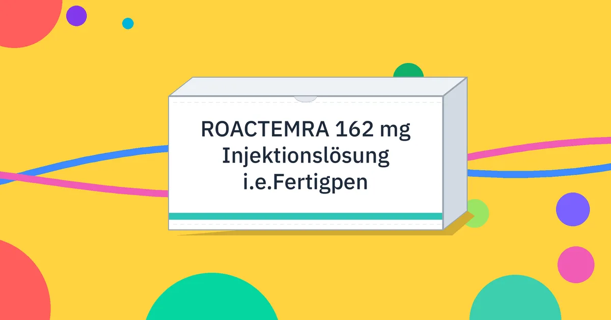 Symbolbild: Packung mit der Aufschrift ROACTEMRA 162 mg Injektionslösung i.e.Fertigpen (PZN 02597686) – Verfügbarkeit und Bezug in Apotheken in Frankfurt am Main