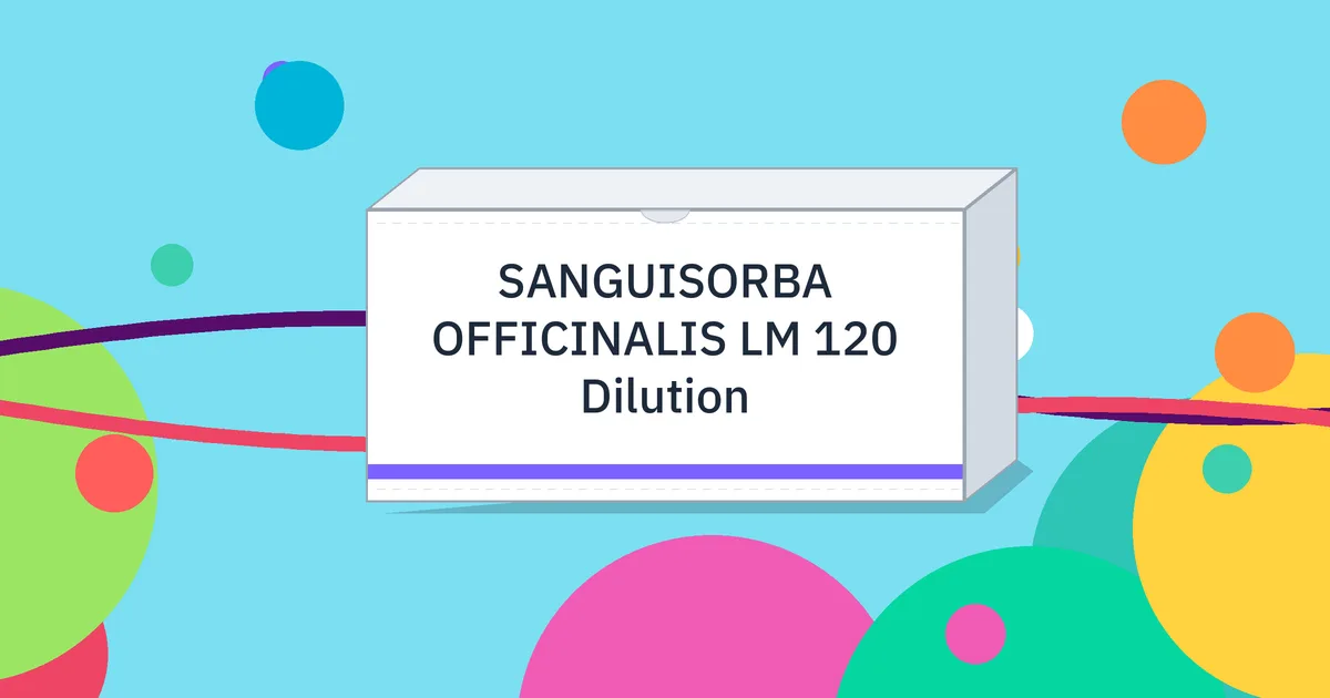 Symbolbild: Packung mit der Aufschrift SANGUISORBA OFFICINALIS LM 120 Dilution (PZN 13684098) – Verfügbarkeit und Bezug in Apotheken in Frankfurt am Main