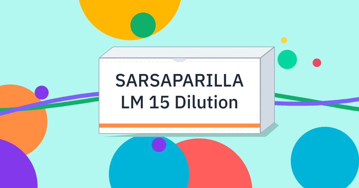 Symbolbild: Packung mit der Aufschrift SARSAPARILLA LM 15 Dilution (PZN 13183108) – Verfügbarkeit und Bezug in Apotheken in Frankfurt am Main