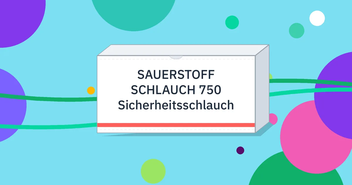 Symbolbild: Packung mit der Aufschrift SAUERSTOFF SCHLAUCH 750 Sicherheitsschlauch (PZN 02831662) – Verfügbarkeit und Bezug in Apotheken in Frankfurt am Main