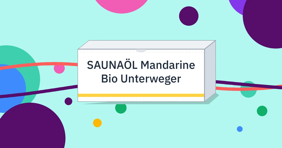 Symbolbild: Packung mit der Aufschrift SAUNAÖL Mandarine Bio Unterweger (PZN 12437966) – Verfügbarkeit und Bezug in Apotheken in Frankfurt am Main