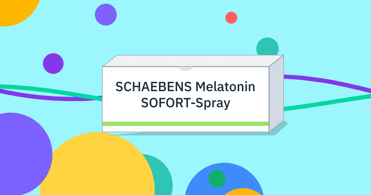 Symbolbild: Packung mit der Aufschrift SCHAEBENS Melatonin SOFORT-Spray (PZN 16261487) – Verfügbarkeit und Bezug in Apotheken in Frankfurt am Main