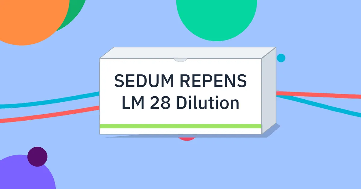 Symbolbild: Packung mit der Aufschrift SEDUM REPENS LM 28 Dilution (PZN 13693358) – Verfügbarkeit und Bezug in Apotheken in Frankfurt am Main