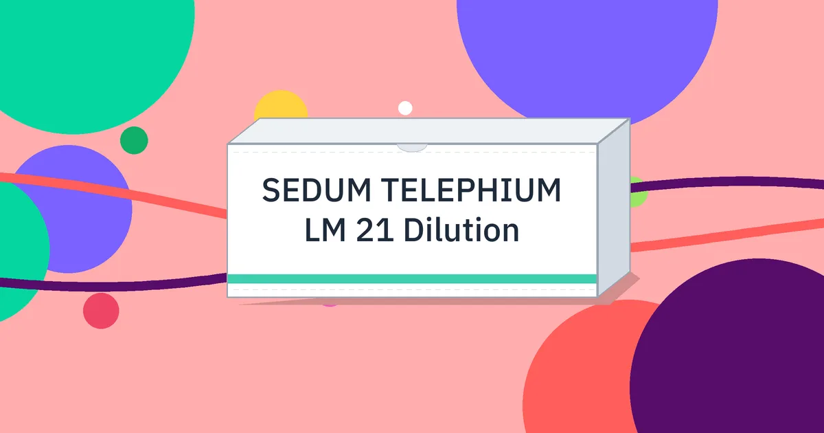 Symbolbild: Packung mit der Aufschrift SEDUM TELEPHIUM LM 21 Dilution (PZN 13694056) – Verfügbarkeit und Bezug in Apotheken in Frankfurt am Main
