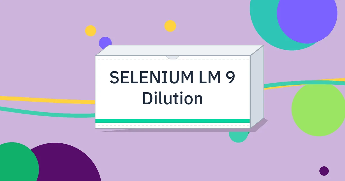 Symbolbild: Packung mit der Aufschrift SELENIUM LM 9 Dilution (PZN 13185739) – Verfügbarkeit und Bezug in Apotheken in Frankfurt am Main