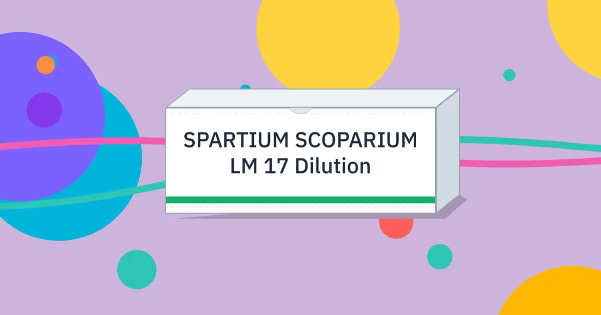 Symbolbild: Packung mit der Aufschrift SPARTIUM SCOPARIUM LM 17 Dilution (PZN 13194767) – Verfügbarkeit und Bezug in Apotheken in Frankfurt am Main