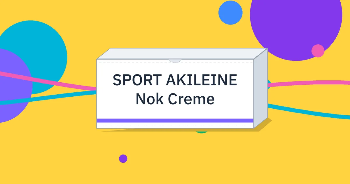 Symbolbild: Packung mit der Aufschrift SPORT AKILEINE Nok Creme (PZN 08609597) – Verfügbarkeit und Bezug in Apotheken in Frankfurt am Main