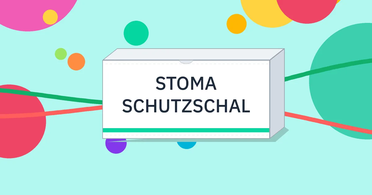 Symbolbild: Packung mit der Aufschrift STOMA SCHUTZSCHAL (PZN 04770700) – Verfügbarkeit und Bezug in Apotheken in Frankfurt am Main