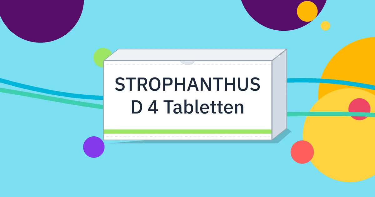 Symbolbild: Packung mit der Aufschrift STROPHANTHUS D 4 Tabletten (PZN 02106636) – Verfügbarkeit und Bezug in Apotheken in Frankfurt am Main