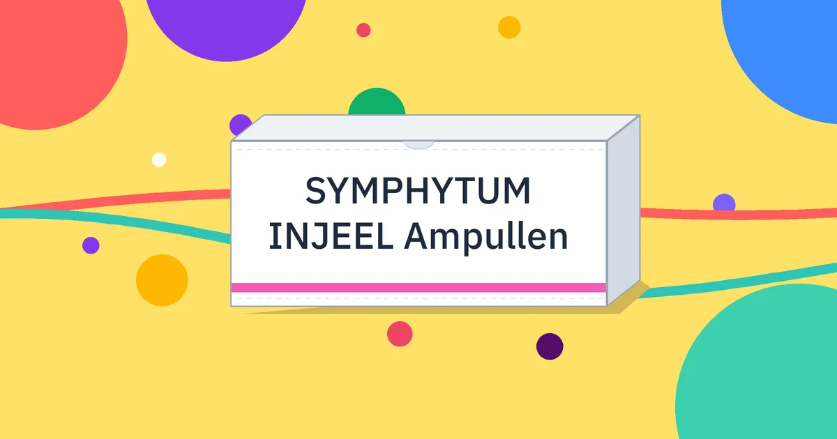 Symbolbild: Packung mit der Aufschrift SYMPHYTUM INJEEL Ampullen (PZN 00997022) – Verfügbarkeit und Bezug in Apotheken in Frankfurt am Main