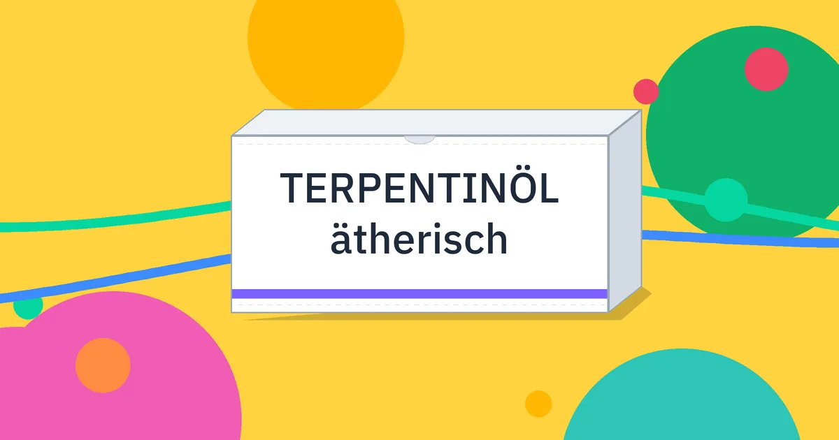 Symbolbild: Packung mit der Aufschrift TERPENTINÖL ätherisch (PZN 15236636) – Verfügbarkeit und Bezug in Apotheken in Frankfurt am Main