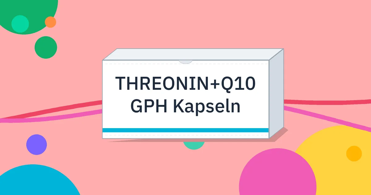 Symbolbild: Packung mit der Aufschrift THREONIN+Q10 GPH Kapseln (PZN 00943569) – Verfügbarkeit und Bezug in Apotheken in Frankfurt am Main