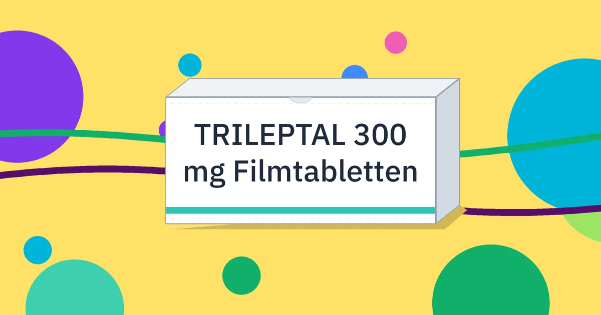 Symbolbild: Packung mit der Aufschrift TRILEPTAL 300 mg Filmtabletten (PZN 10541599) – Verfügbarkeit und Bezug in Apotheken in Frankfurt am Main