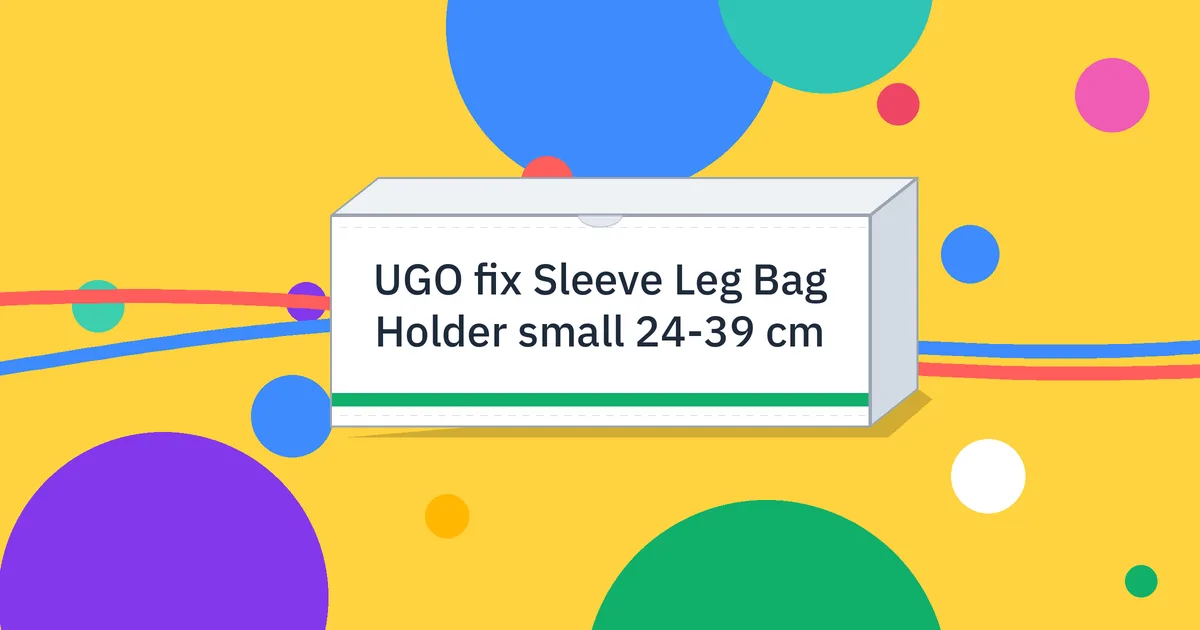 Symbolbild: Packung mit der Aufschrift UGO fix Sleeve Leg Bag Holder small 24-39 cm (PZN 12558598) – Verfügbarkeit und Bezug in Apotheken in Frankfurt am Main