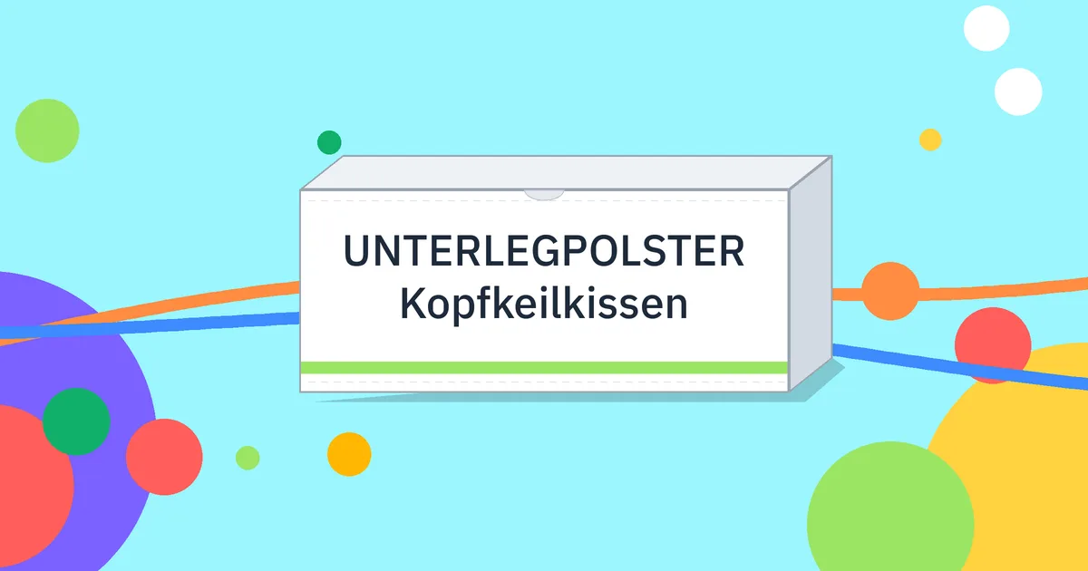 Symbolbild: Packung mit der Aufschrift UNTERLEGPOLSTER Kopfkeilkissen (PZN 02445249) – Verfügbarkeit und Bezug in Apotheken in Frankfurt am Main