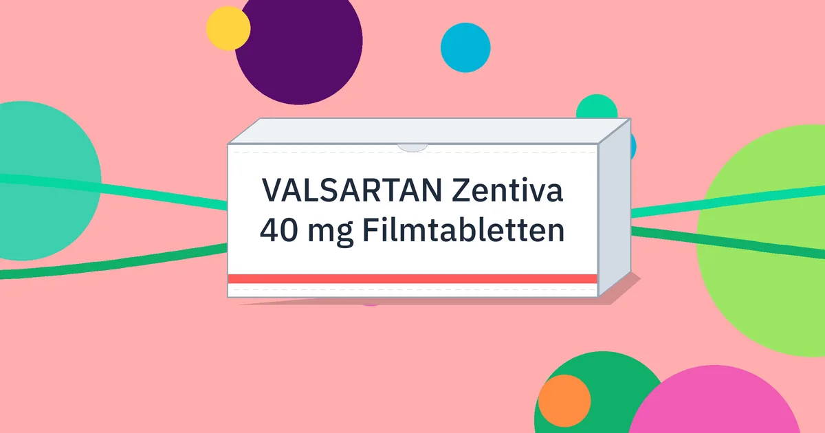 Symbolbild: Packung mit der Aufschrift VALSARTAN Zentiva 40 mg Filmtabletten (PZN 08440313) – Verfügbarkeit und Bezug in Apotheken in Frankfurt am Main