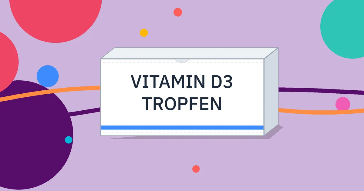 Symbolbild: Packung mit der Aufschrift VITAMIN D3 TROPFEN (PZN 12512372) – Verfügbarkeit und Bezug in Apotheken in Frankfurt am Main