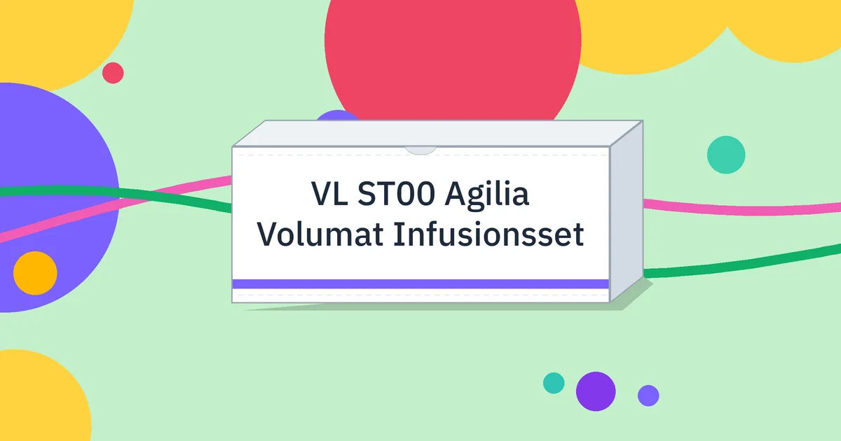 Symbolbild: Packung mit der Aufschrift VL ST00 Agilia Volumat Infusionsset (PZN 01293412) – Verfügbarkeit und Bezug in Apotheken in Frankfurt am Main