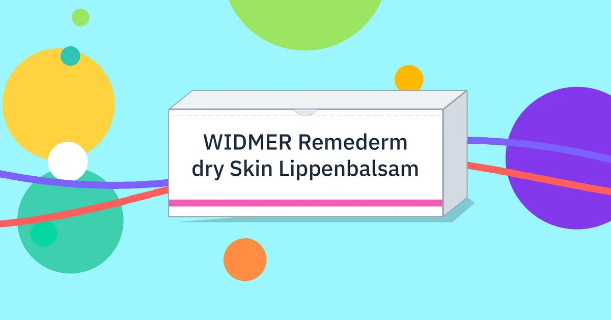 Symbolbild: Packung mit der Aufschrift WIDMER Remederm dry Skin Lippenbalsam (PZN 19395886) – Verfügbarkeit und Bezug in Apotheken in Frankfurt am Main