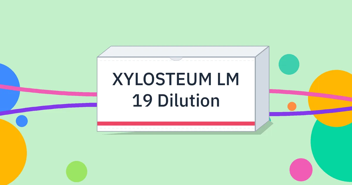 Symbolbild: Packung mit der Aufschrift XYLOSTEUM LM 19 Dilution (PZN 13284358) – Verfügbarkeit und Bezug in Apotheken in Frankfurt am Main