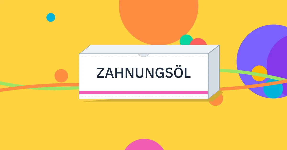 Symbolbild: Packung mit der Aufschrift ZAHNUNGSÖL (PZN 09469365) – Verfügbarkeit und Bezug in Apotheken in Frankfurt am Main