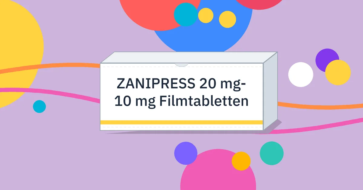Symbolbild: Packung mit der Aufschrift ZANIPRESS 20 mg-10 mg Filmtabletten (PZN 10382379) – Verfügbarkeit und Bezug in Apotheken in Frankfurt am Main