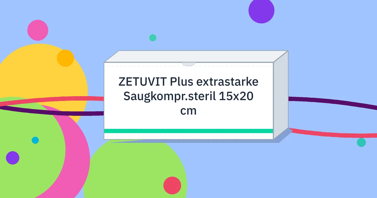 Symbolbild: Packung mit der Aufschrift ZETUVIT Plus extrastarke Saugkompr.steril 15x20 cm (PZN 18797482) – Verfügbarkeit und Bezug in Apotheken in Frankfurt am Main