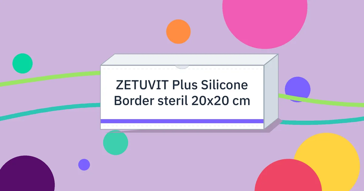 Symbolbild: Packung mit der Aufschrift ZETUVIT Plus Silicone Border steril 20x20 cm (PZN 20012413) – Verfügbarkeit und Bezug in Apotheken in Frankfurt am Main