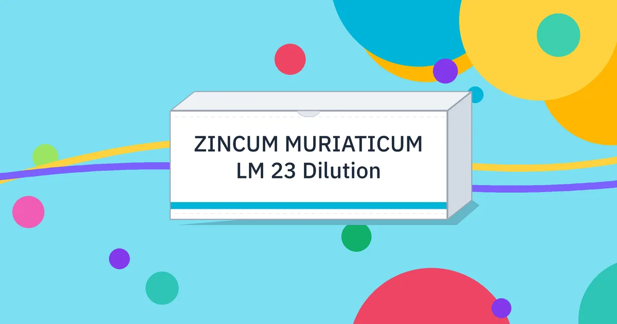 Symbolbild: Packung mit der Aufschrift ZINCUM MURIATICUM LM 23 Dilution (PZN 13295853) – Verfügbarkeit und Bezug in Apotheken in Frankfurt am Main