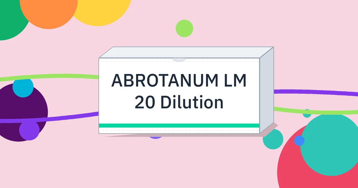 Symbolbild: Packung mit der Aufschrift ABROTANUM LM 20 Dilution (PZN 12750723) – Verfügbarkeit und Bezug in Apotheken in Frankfurt am Main