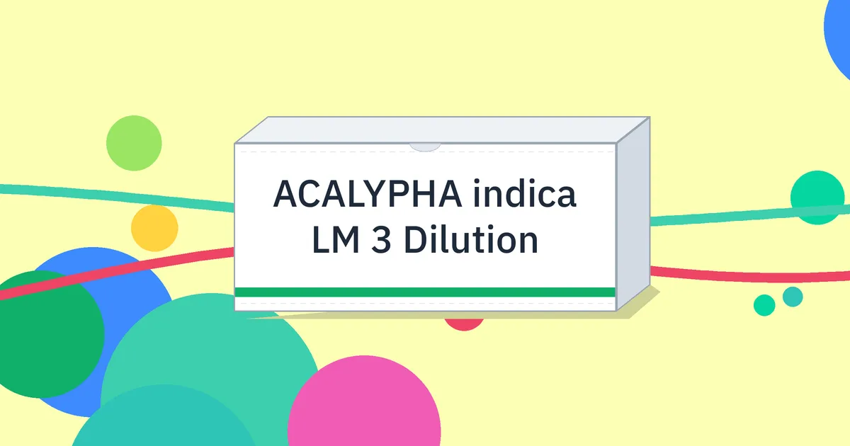 Symbolbild: Packung mit der Aufschrift ACALYPHA indica LM 3 Dilution (PZN 13262115) – Verfügbarkeit und Bezug in Apotheken in Frankfurt am Main