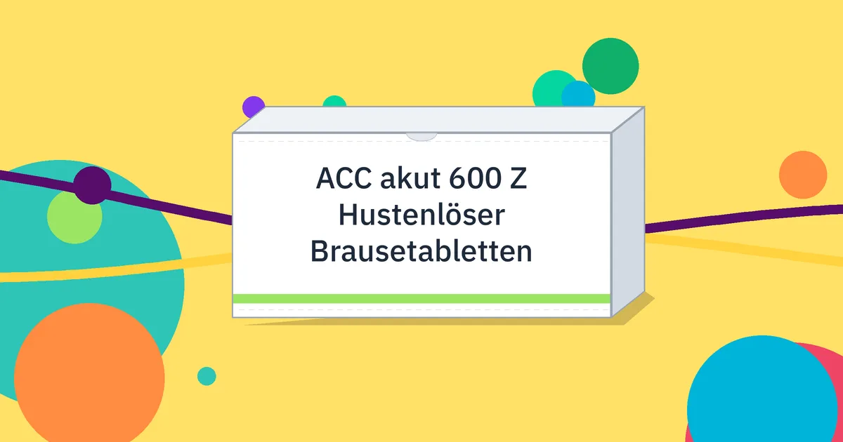 Symbolbild: Packung mit der Aufschrift ACC akut 600 Z Hustenlöser Brausetabletten (PZN 03294717) – Verfügbarkeit und Bezug in Apotheken in Frankfurt am Main