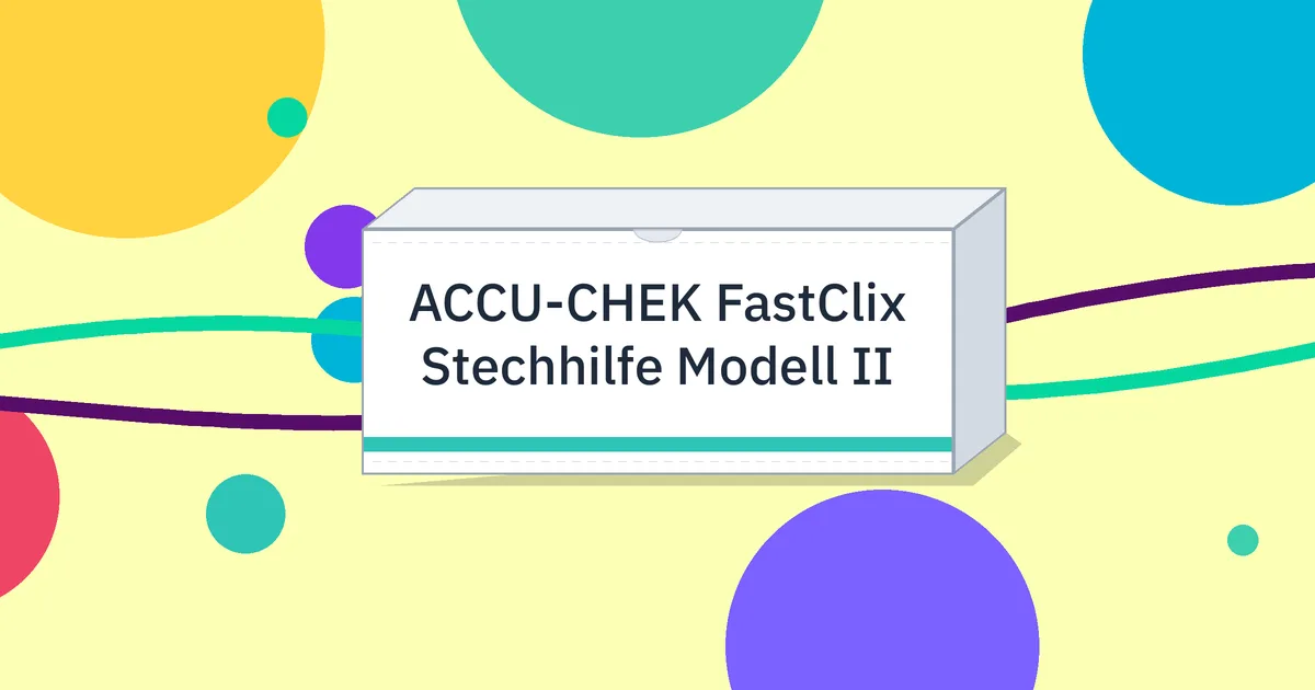 Symbolbild: Packung mit der Aufschrift ACCU-CHEK FastClix Stechhilfe Modell II (PZN 11113658) – Verfügbarkeit und Bezug in Apotheken in Frankfurt am Main