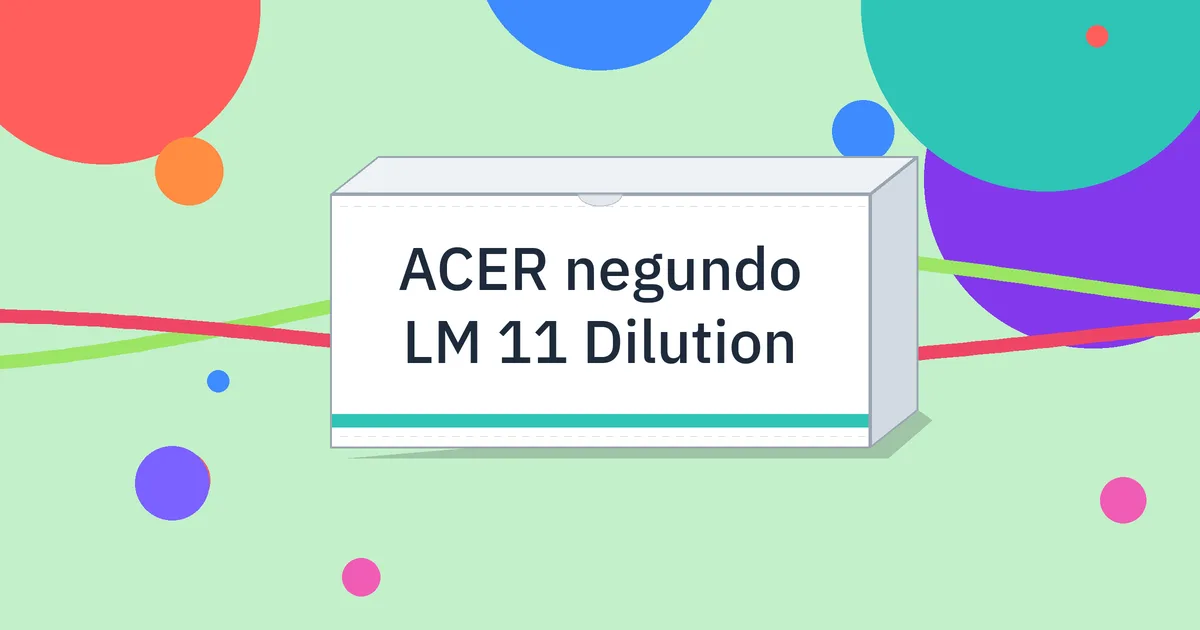 Symbolbild: Packung mit der Aufschrift ACER negundo LM 11 Dilution (PZN 13264143) – Verfügbarkeit und Bezug in Apotheken in Frankfurt am Main