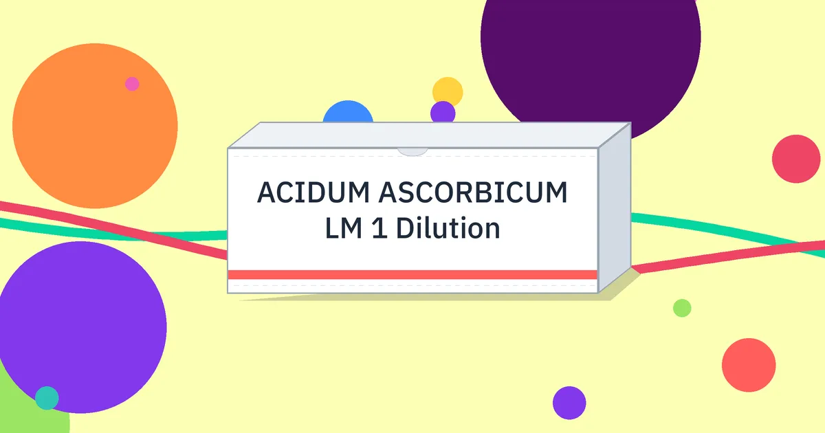 Symbolbild: Packung mit der Aufschrift ACIDUM ASCORBICUM LM 1 Dilution (PZN 13268543) – Verfügbarkeit und Bezug in Apotheken in Frankfurt am Main