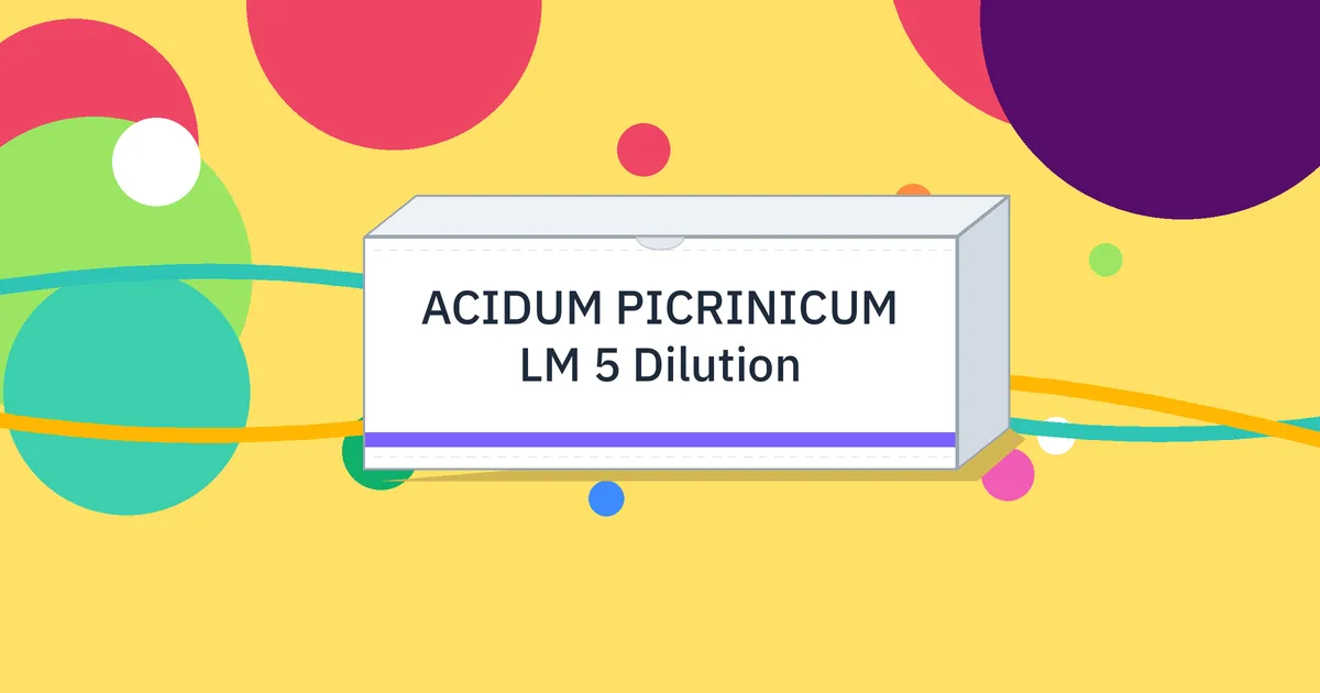 Symbolbild: Packung mit der Aufschrift ACIDUM PICRINICUM LM 5 Dilution (PZN 12753532) – Verfügbarkeit und Bezug in Apotheken in Frankfurt am Main