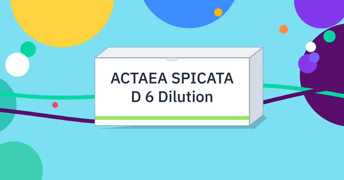 Symbolbild: Packung mit der Aufschrift ACTAEA SPICATA D 6 Dilution (PZN 07157420) – Verfügbarkeit und Bezug in Apotheken in Frankfurt am Main