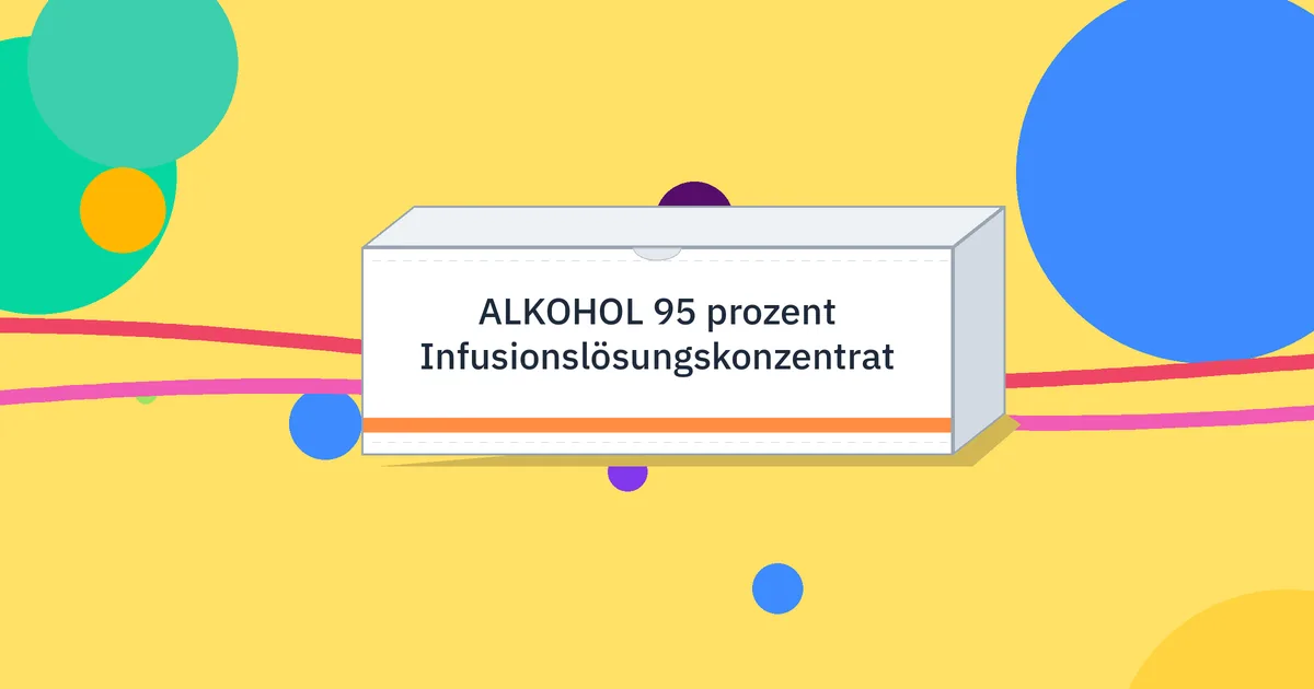 Symbolbild: Packung mit der Aufschrift ALKOHOL 95 prozent Infusionslösungskonzentrat (PZN 03837980) – Verfügbarkeit und Bezug in Apotheken in Frankfurt am Main