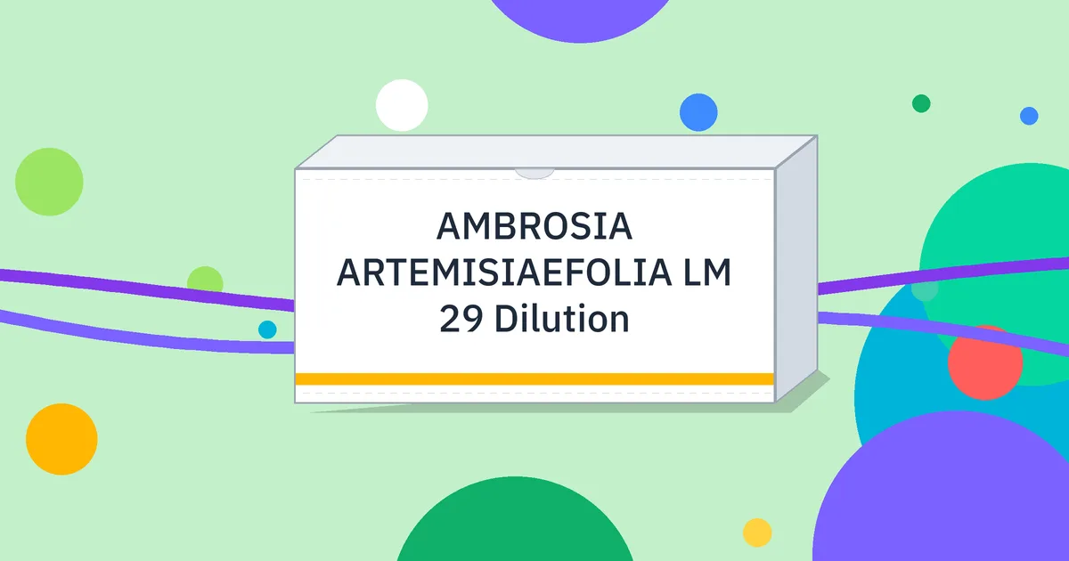 Symbolbild: Packung mit der Aufschrift AMBROSIA ARTEMISIAEFOLIA LM 29 Dilution (PZN 13318287) – Verfügbarkeit und Bezug in Apotheken in Frankfurt am Main