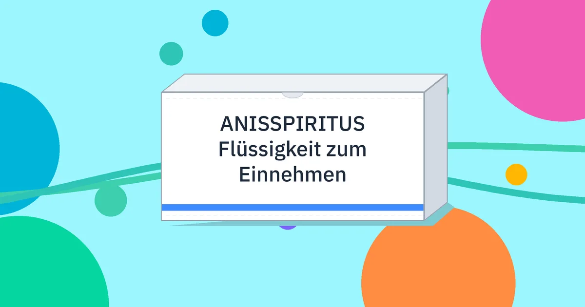 Symbolbild: Packung mit der Aufschrift ANISSPIRITUS Flüssigkeit zum Einnehmen (PZN 15400751) – Verfügbarkeit und Bezug in Apotheken in Frankfurt am Main
