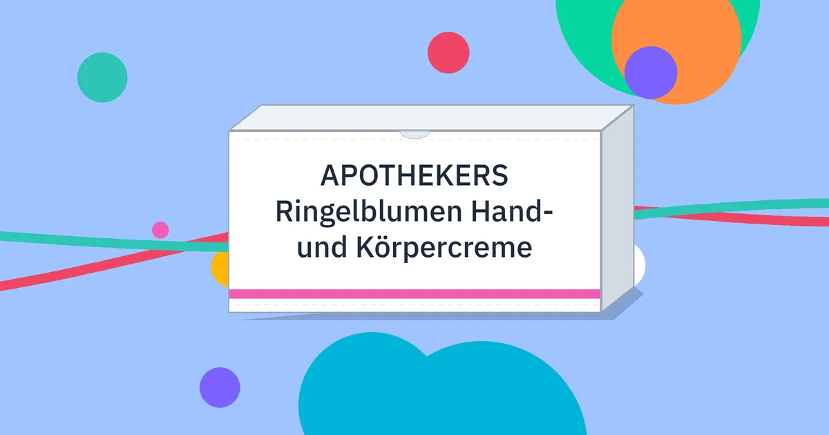 Symbolbild: Packung mit der Aufschrift APOTHEKERS Ringelblumen Hand- und Körpercreme (PZN 09693401) – Verfügbarkeit und Bezug in Apotheken in Frankfurt am Main