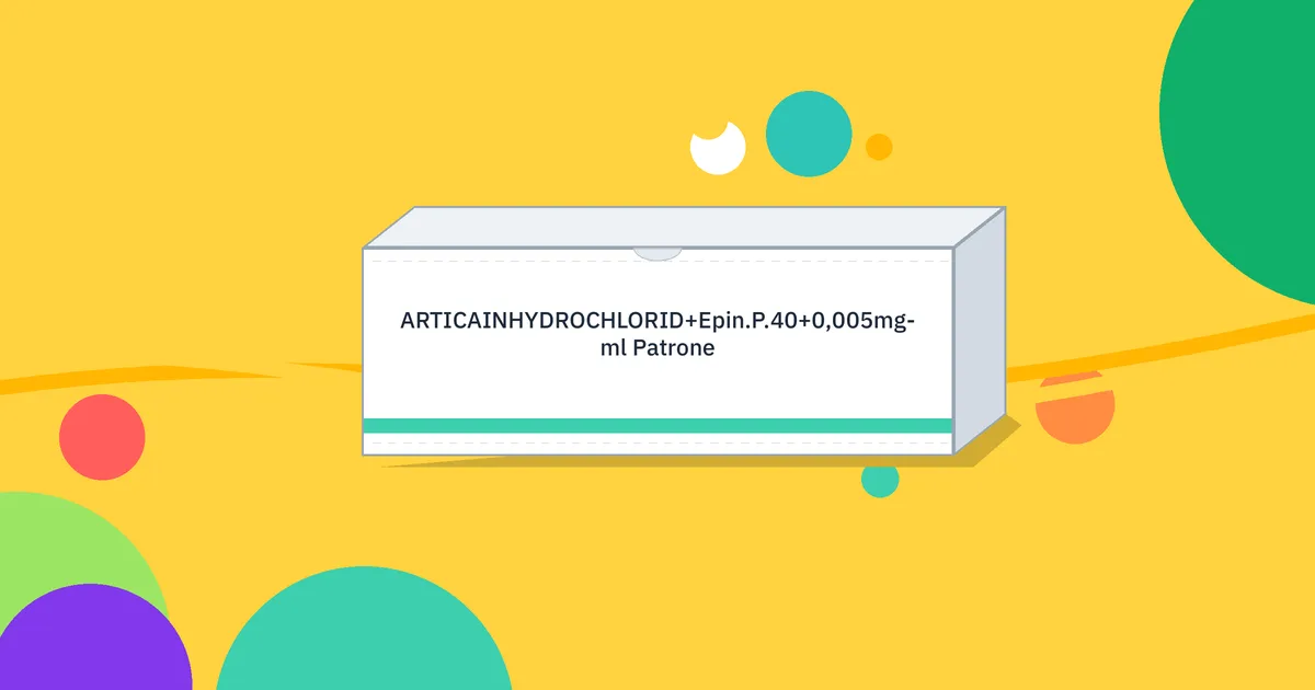 Symbolbild: Packung mit der Aufschrift ARTICAINHYDROCHLORID+Epin.P.40+0,005mg-ml Patrone (PZN 10253222) – Verfügbarkeit und Bezug in Apotheken in Frankfurt am Main