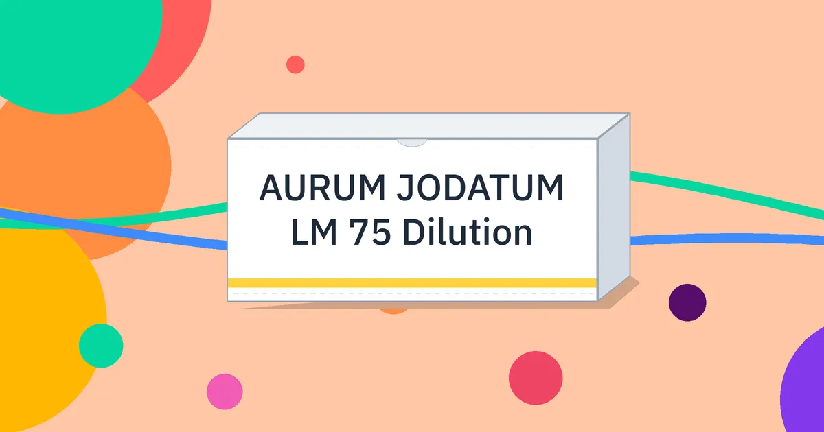 Symbolbild: Packung mit der Aufschrift AURUM JODATUM LM 75 Dilution (PZN 12784892) – Verfügbarkeit und Bezug in Apotheken in Frankfurt am Main