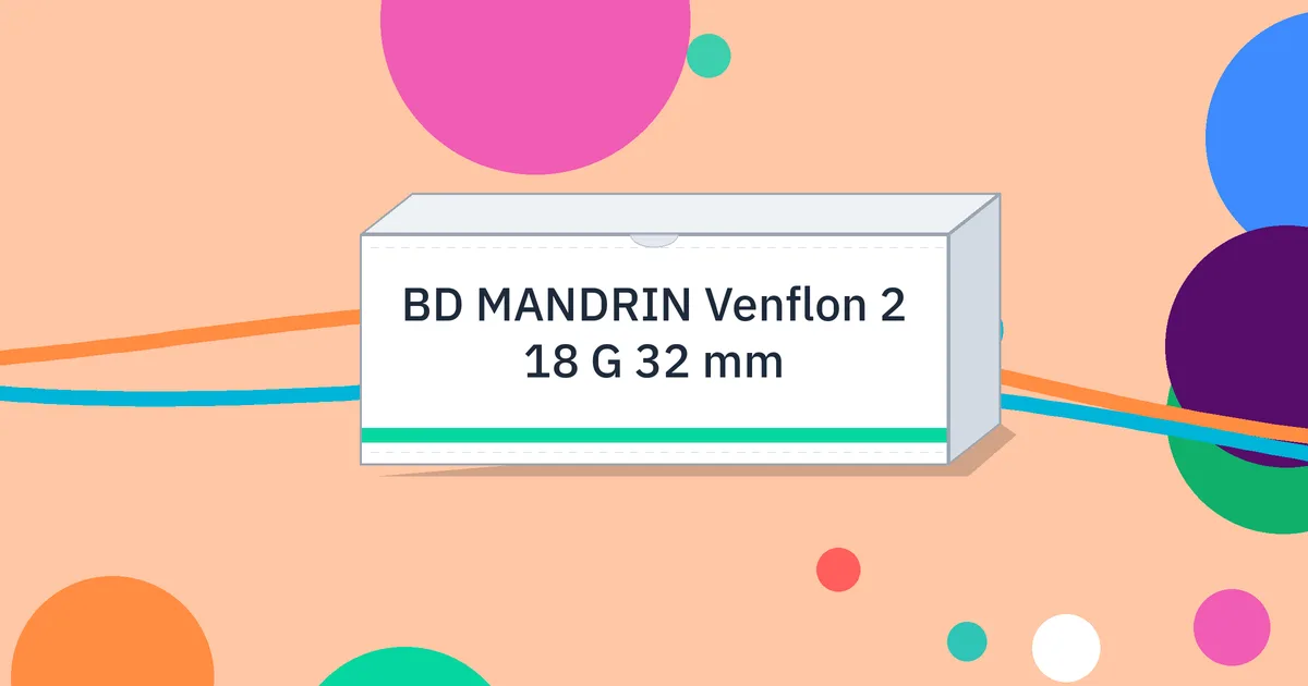 Symbolbild: Packung mit der Aufschrift BD MANDRIN Venflon 2 18 G 32 mm (PZN 00620731) – Verfügbarkeit und Bezug in Apotheken in Frankfurt am Main