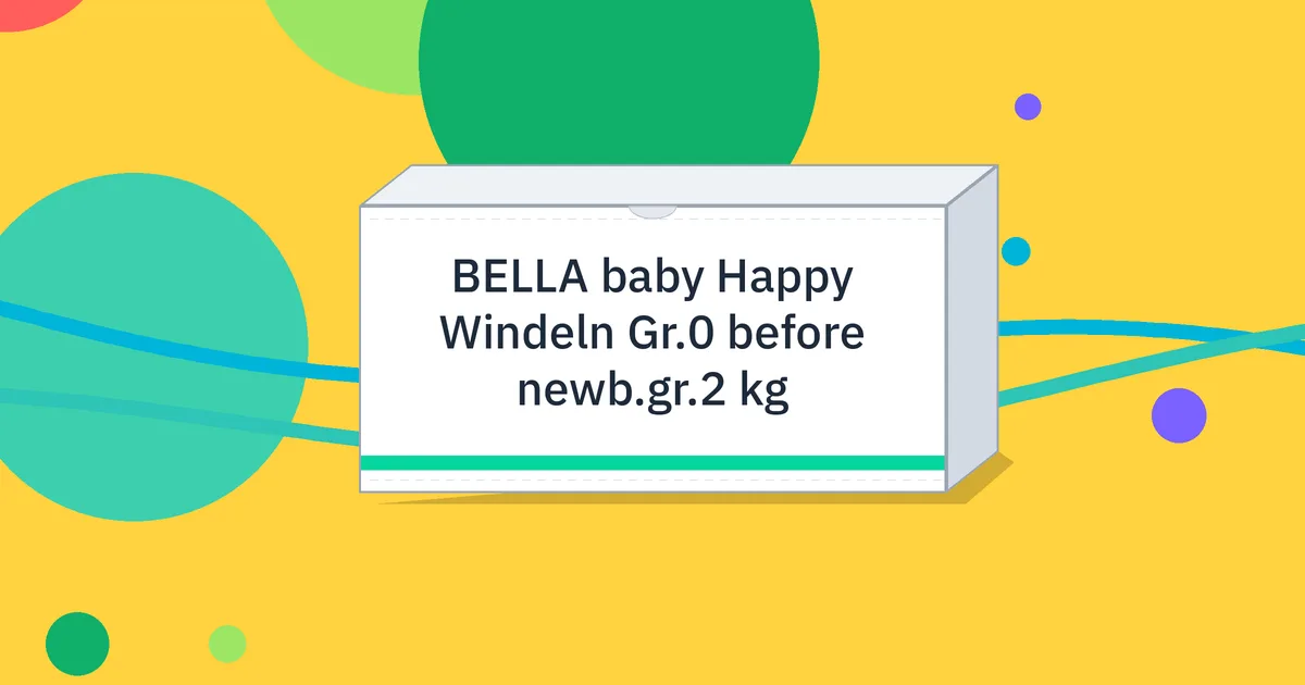 Symbolbild: Packung mit der Aufschrift BELLA baby Happy Windeln Gr.0 before newb.gr.2 kg (PZN 15210097) – Verfügbarkeit und Bezug in Apotheken in Frankfurt am Main