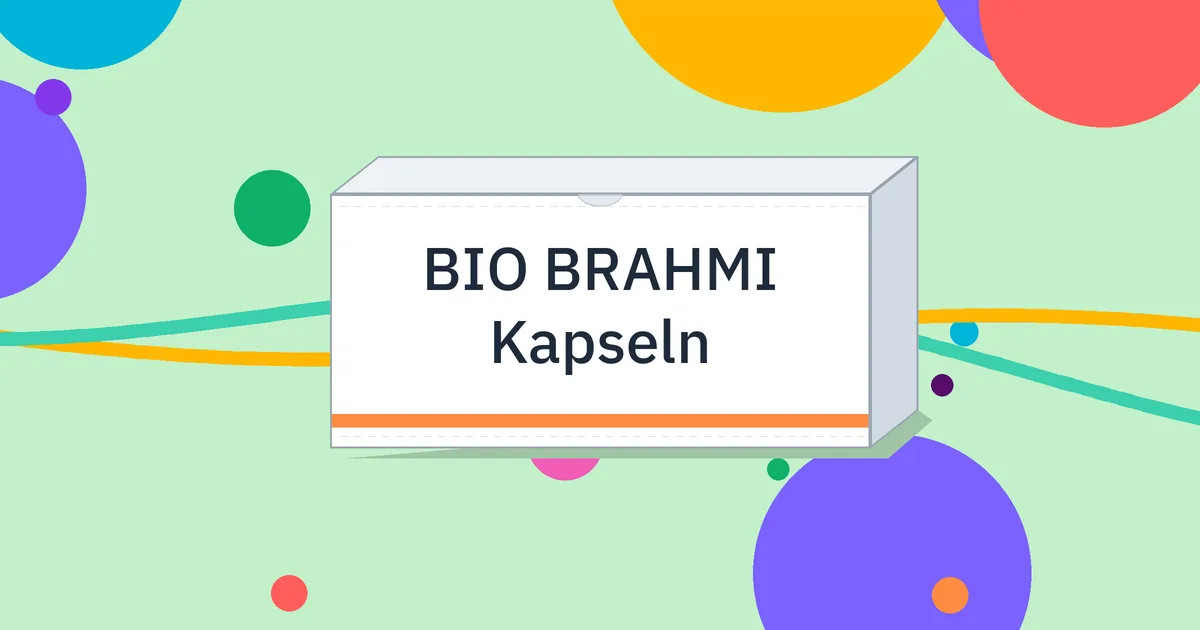 Symbolbild: Packung mit der Aufschrift BIO BRAHMI Kapseln (PZN 16707084) – Verfügbarkeit und Bezug in Apotheken in Frankfurt am Main