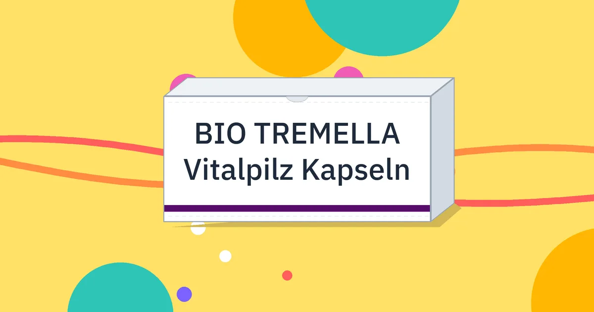 Symbolbild: Packung mit der Aufschrift BIO TREMELLA Vitalpilz Kapseln (PZN 19810664) – Verfügbarkeit und Bezug in Apotheken in Frankfurt am Main