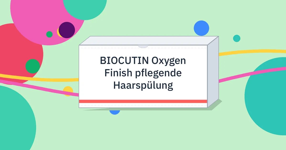 Symbolbild: Packung mit der Aufschrift BIOCUTIN Oxygen Finish pflegende Haarspülung (PZN 11530221) – Verfügbarkeit und Bezug in Apotheken in Frankfurt am Main