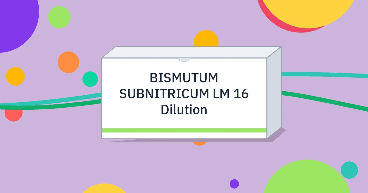 Symbolbild: Packung mit der Aufschrift BISMUTUM SUBNITRICUM LM 16 Dilution (PZN 13388715) – Verfügbarkeit und Bezug in Apotheken in Frankfurt am Main